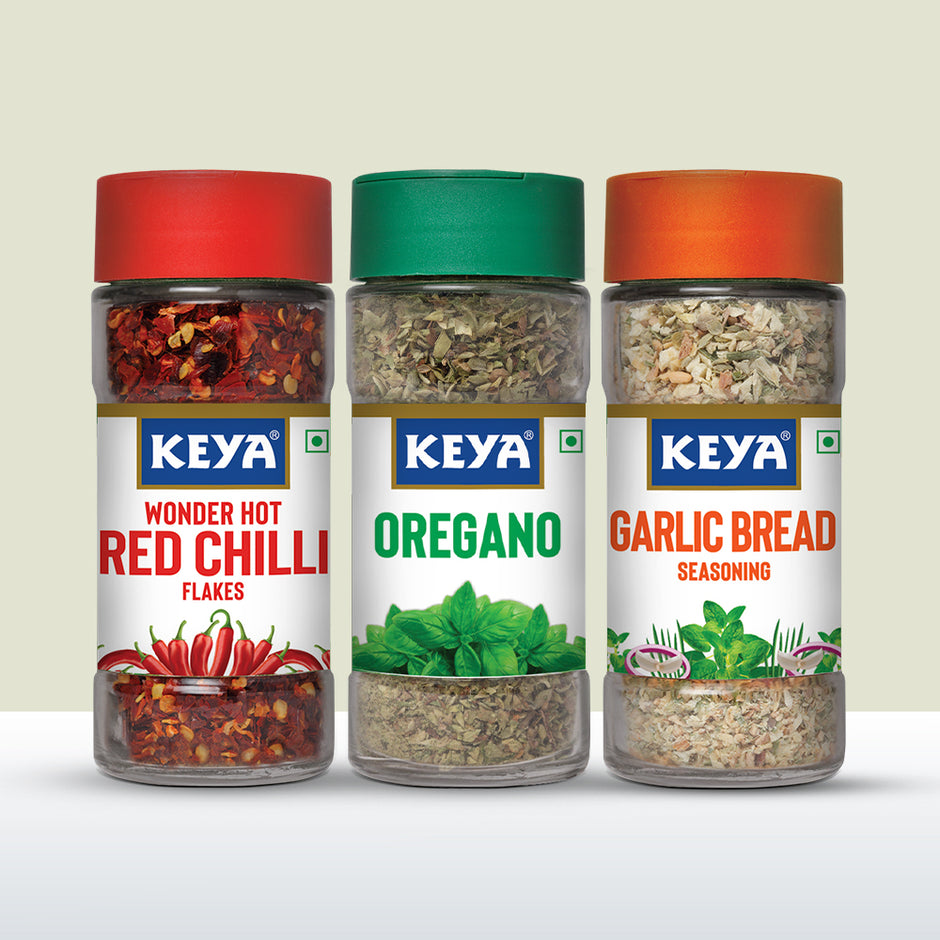 Keya Herb and Seasonings Combo Oregano 15g, Garlic Bread Seasoning 50g ...